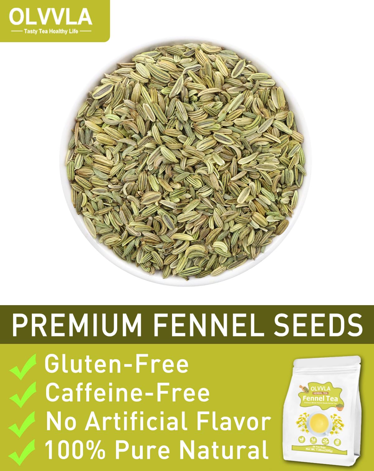 Caffeine-free fennel tea for relaxation