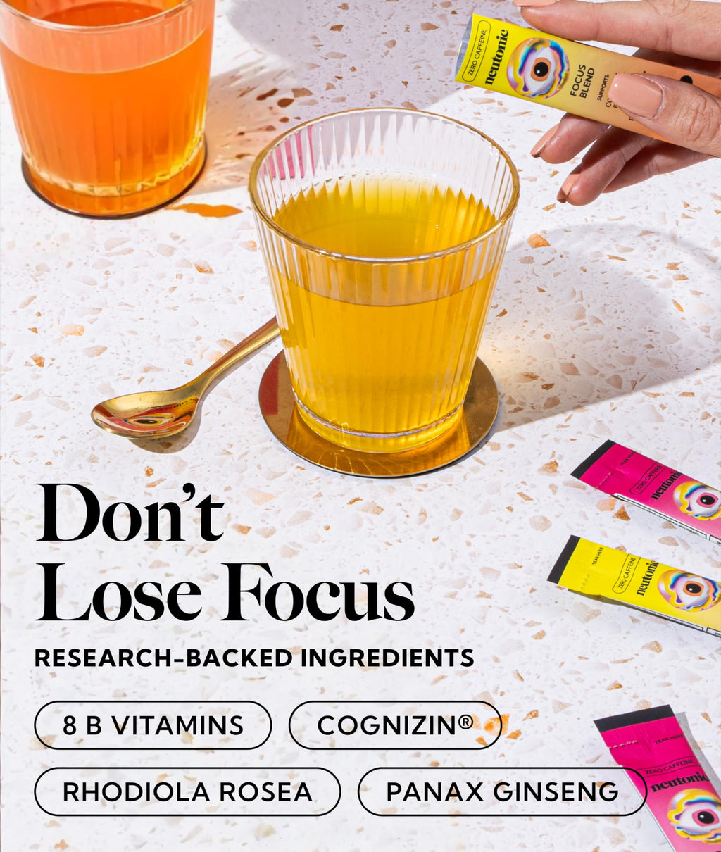 Caffeine free focus blend powder