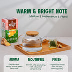 Caffeine-free ginger and moringa tea