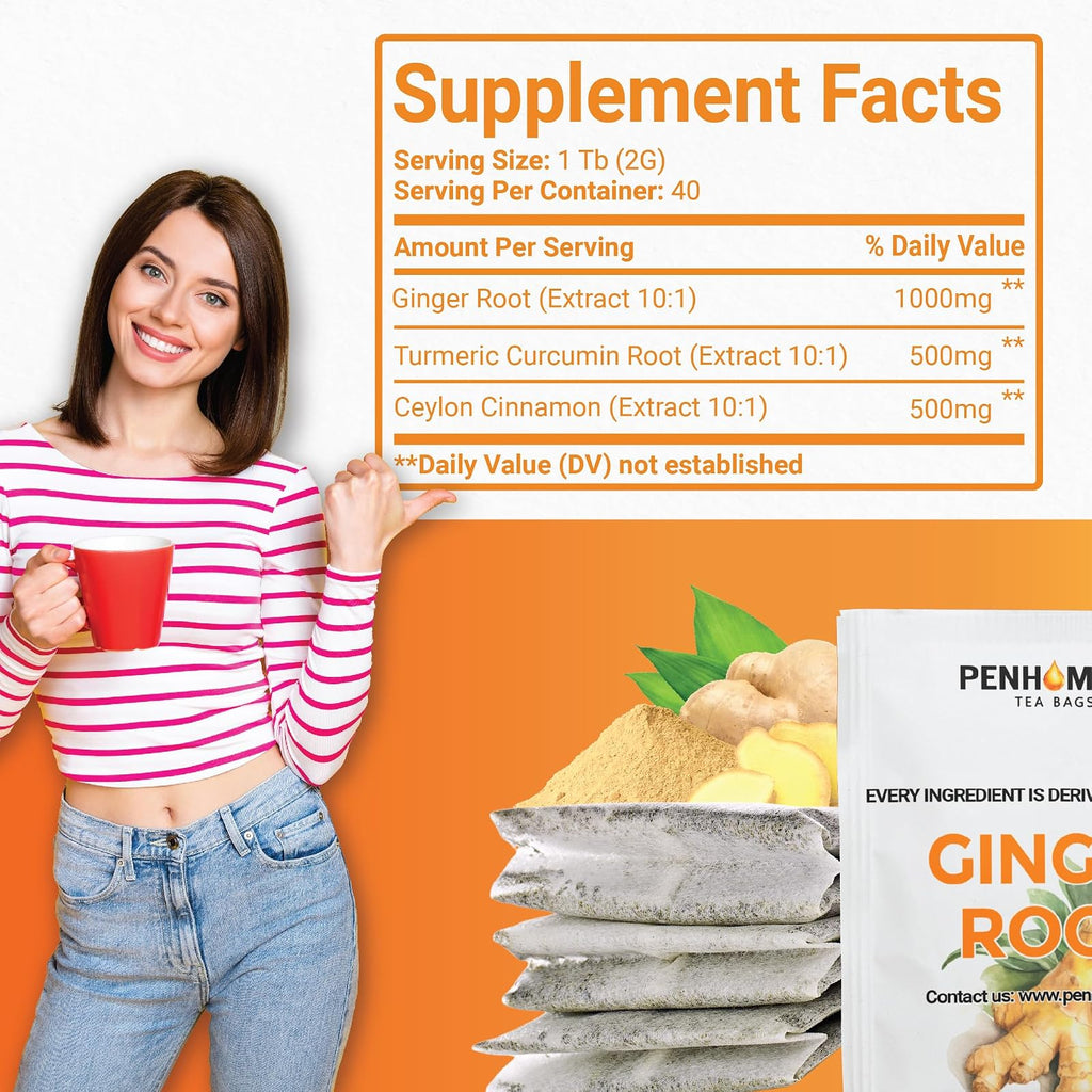 caffeine-free ginger cinnamon herbal tea
