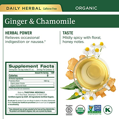 caffeine-free ginger herbal infusion