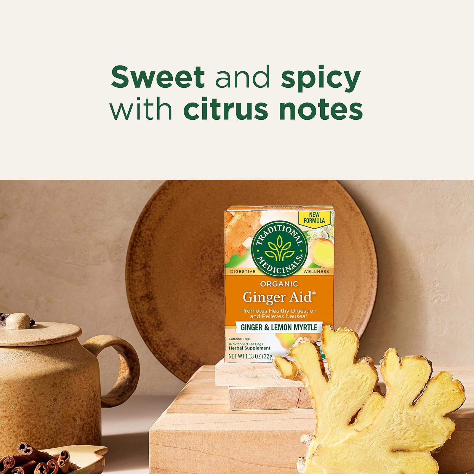 caffeine-free ginger herbal remedy