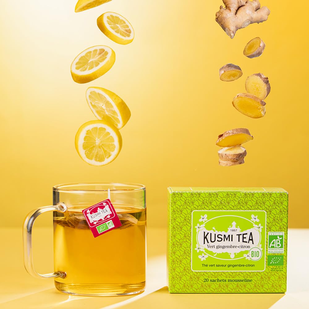 caffeine-free ginger lemon herbal infusion