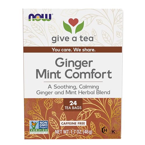 caffeine-free ginger mint herbal tea