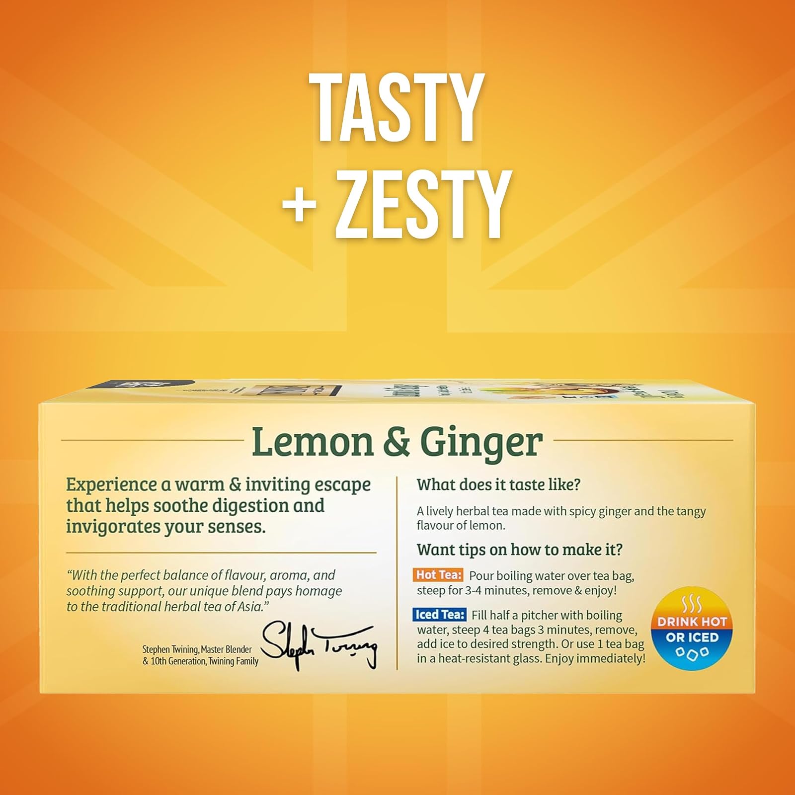 caffeine-free ginger tea bags