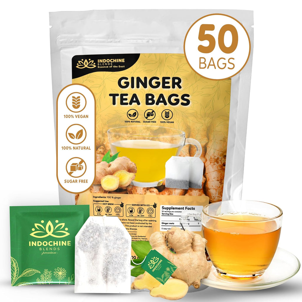 caffeine-free ginger tea bags