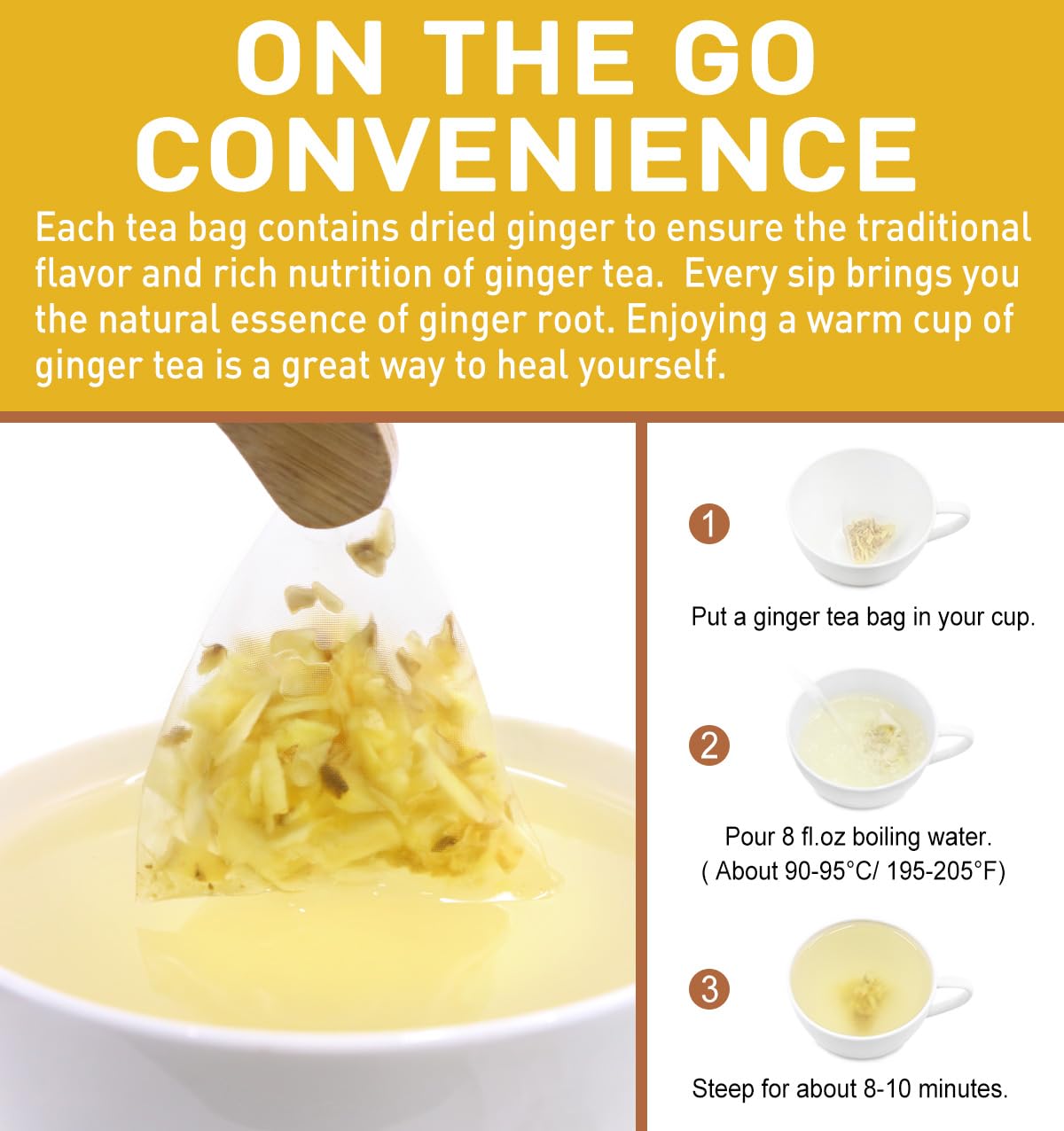 caffeine-free ginger tea for relaxation