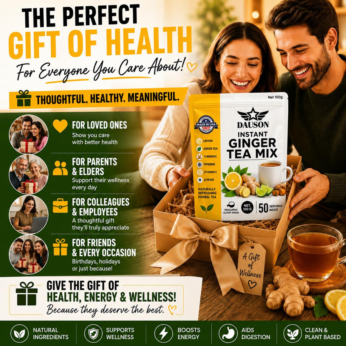 caffeine-free ginger tea for relaxation