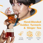 Caffeine-free ginger tea option