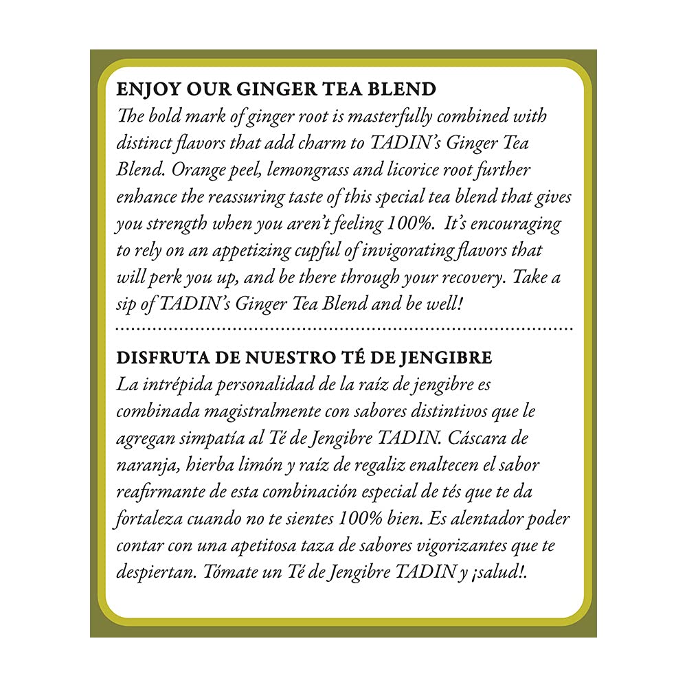 caffeine-free ginger tea option