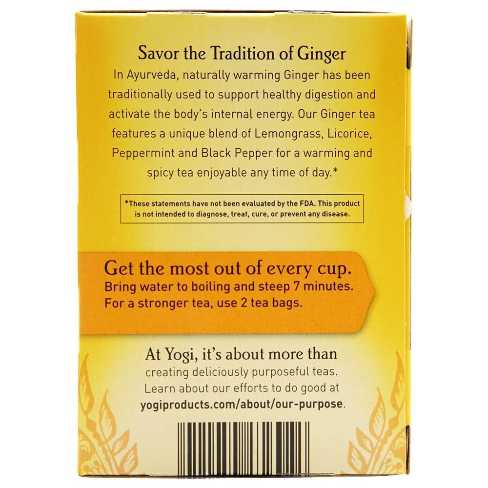 caffeine-free ginger tea option
