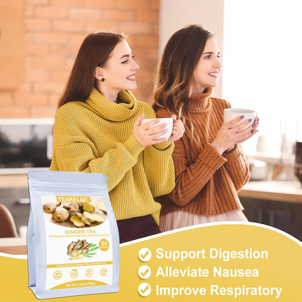 caffeine-free ginger tea option