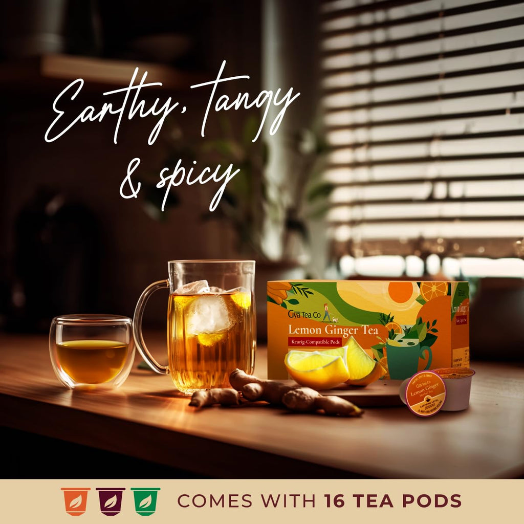 caffeine-free ginger tea pods