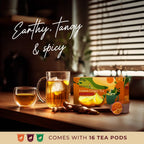 caffeine-free ginger tea pods