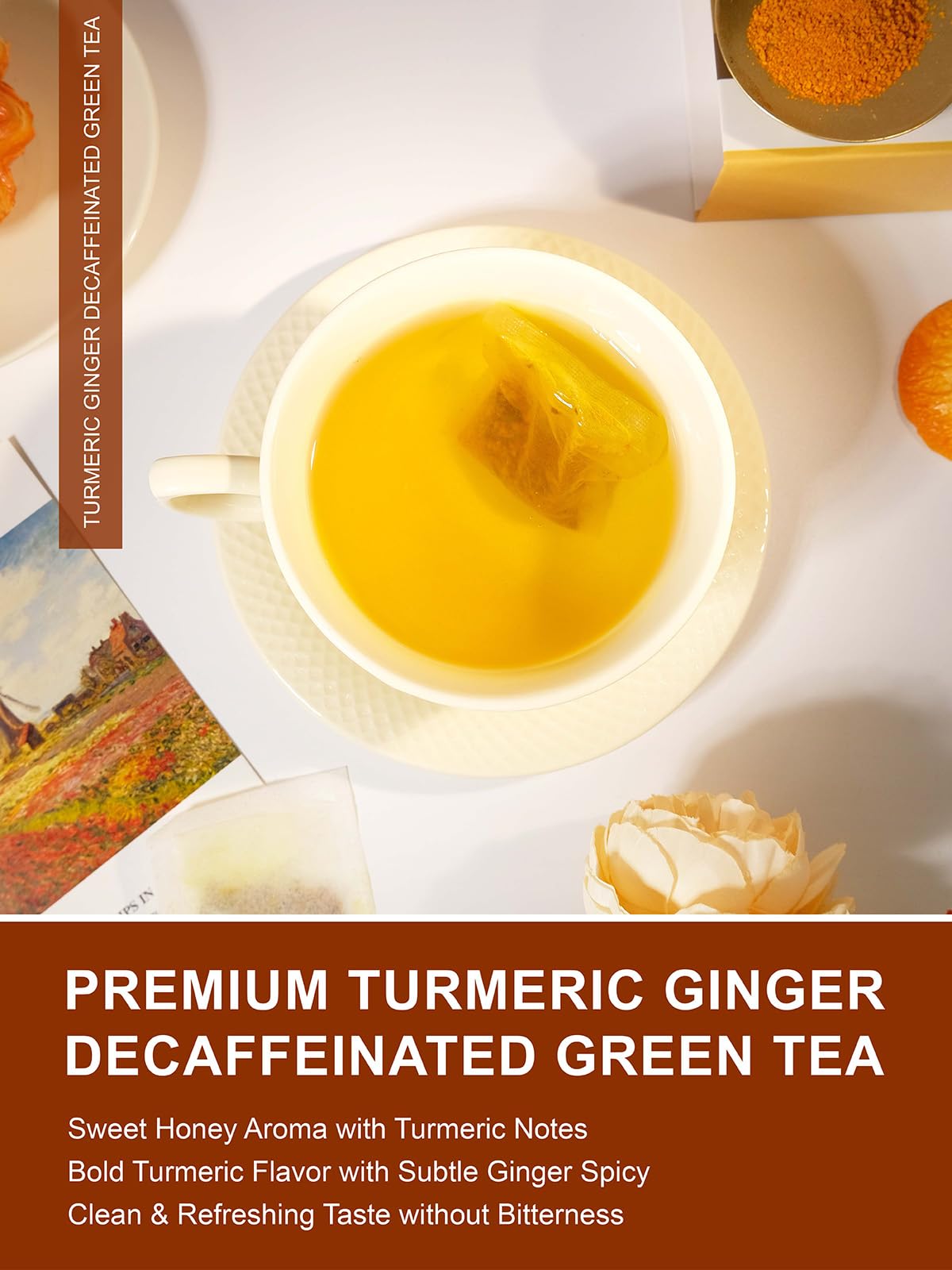 caffeine-free ginger turmeric green tea
