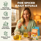Caffeine-free ginger turmeric infusion