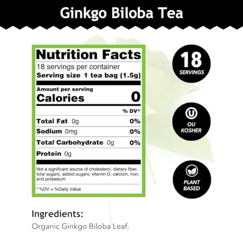 Caffeine-free Ginkgo Biloba tea