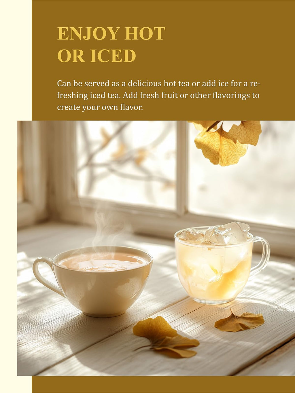 Caffeine-free Ginkgo Biloba tea