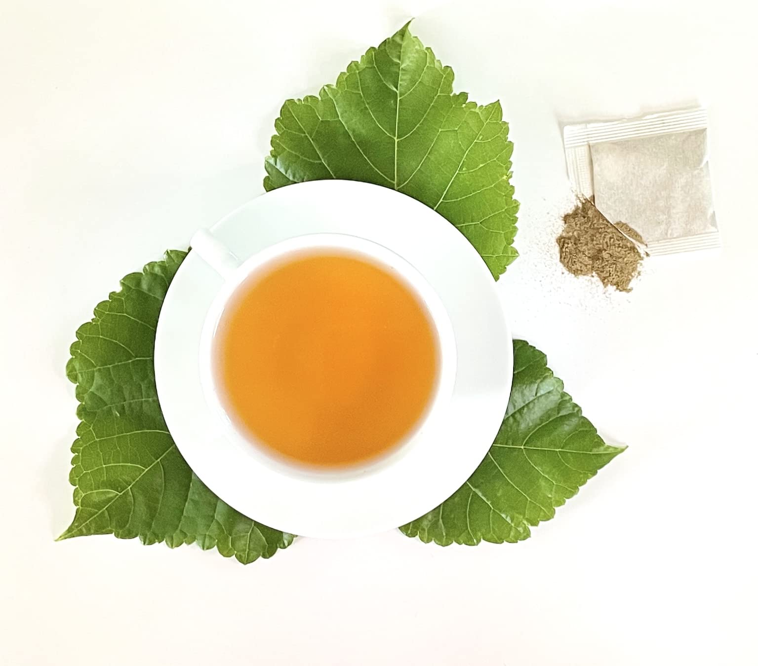 Caffeine-free grape leaf tea