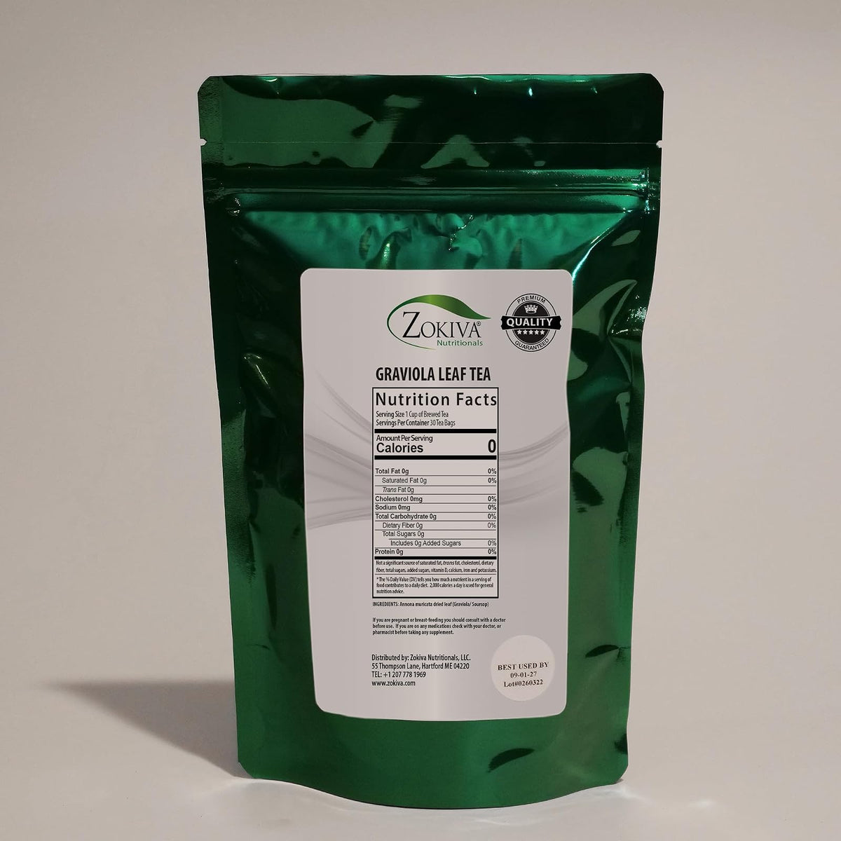 Caffeine-free graviola tea