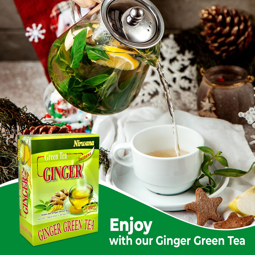 caffeine-free green ginger herbal tea