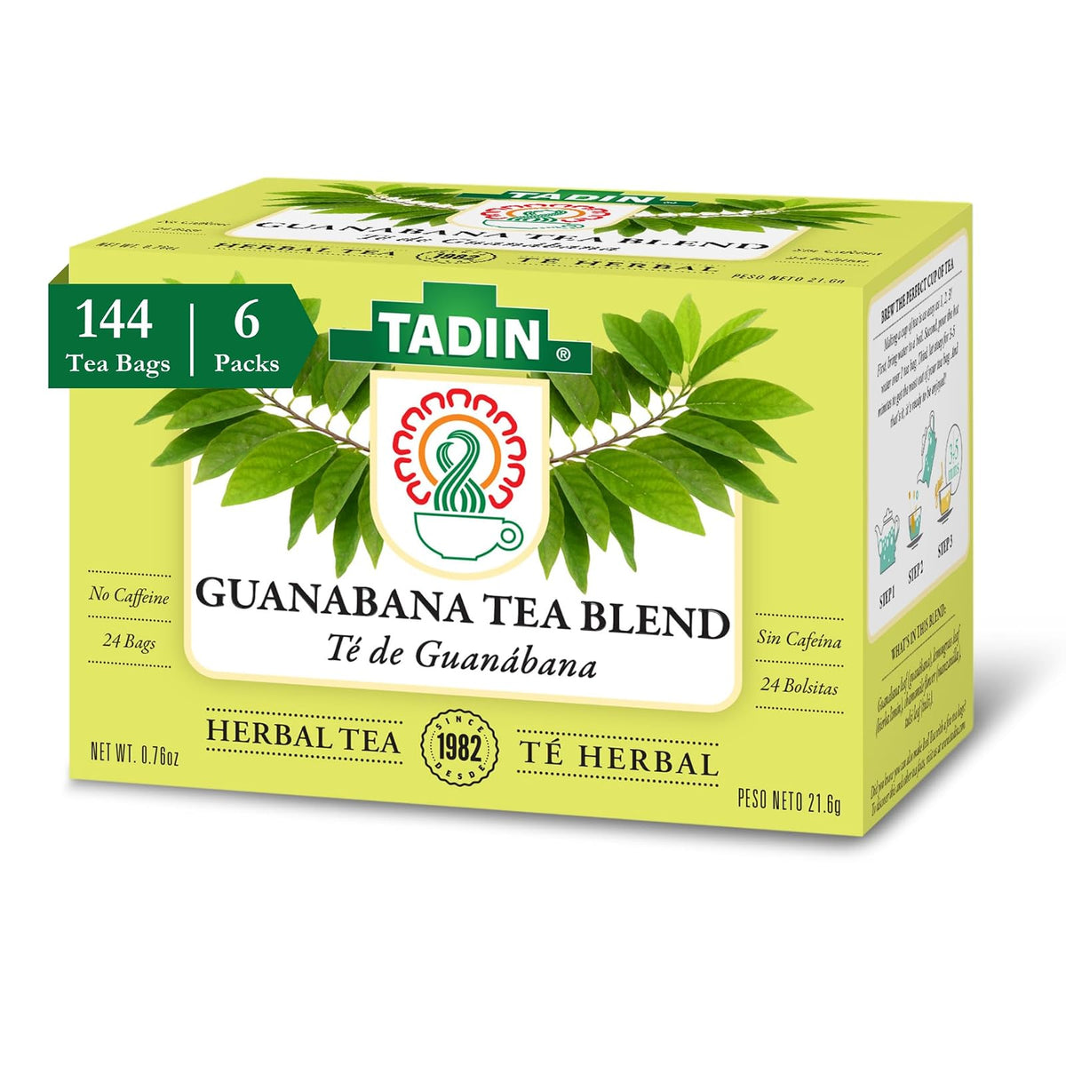 caffeine free guanabana tea bags