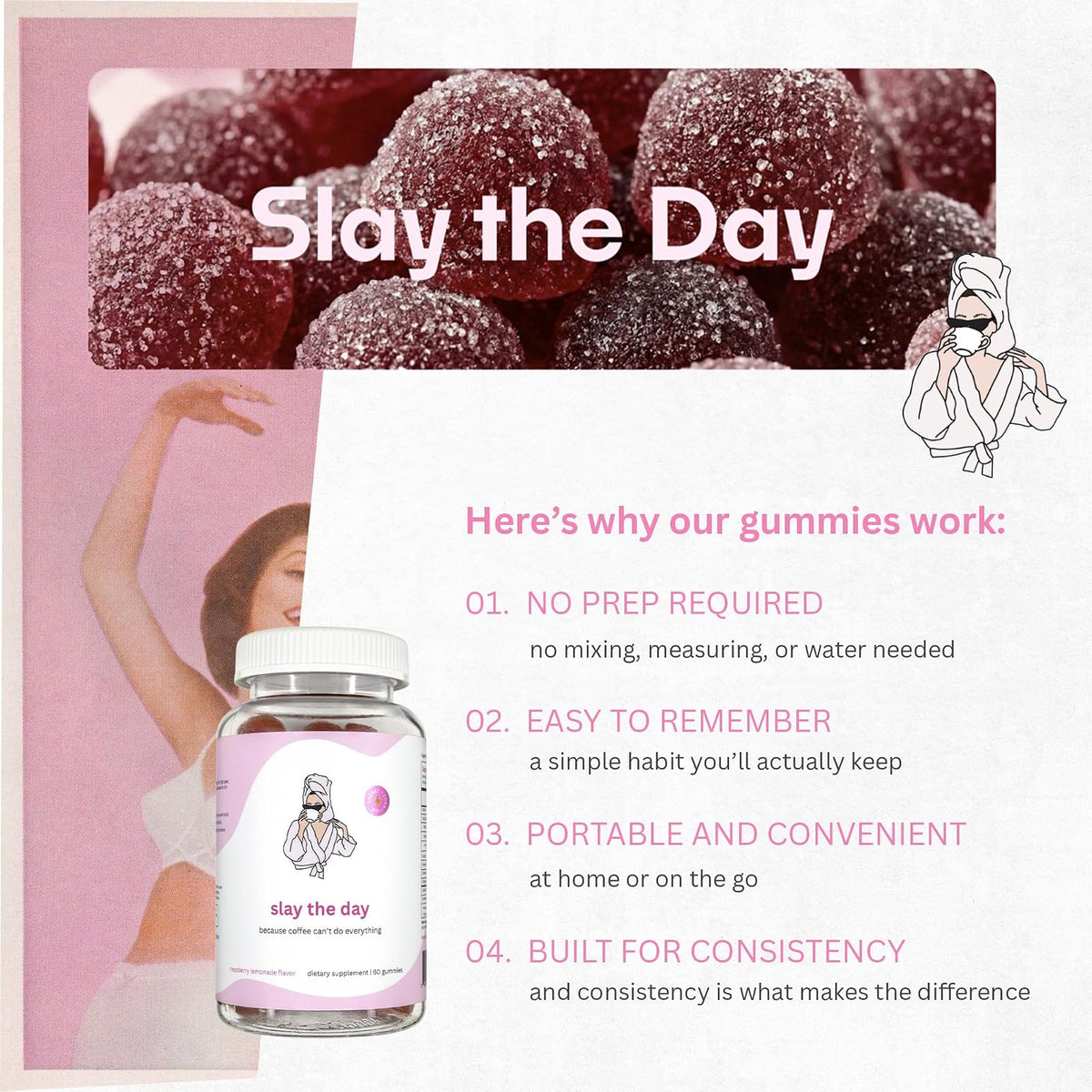 caffeine free gummies for vitality