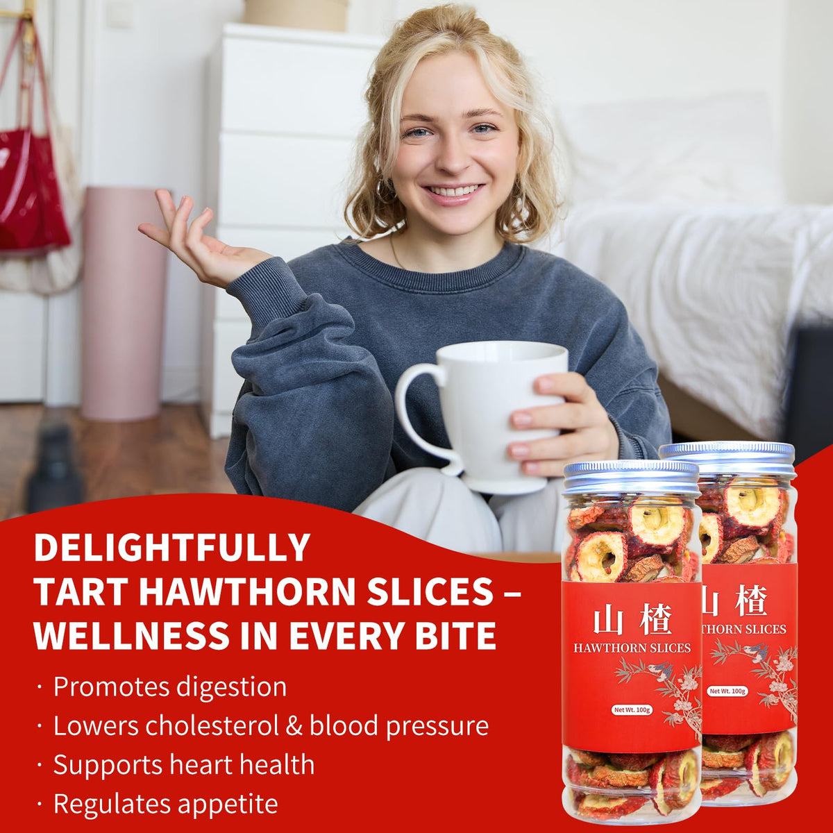 caffeine-free hawthorn fruit infusion
