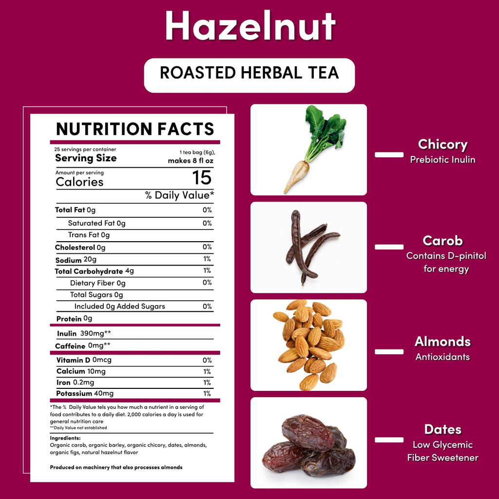caffeine-free hazelnut herbal tea