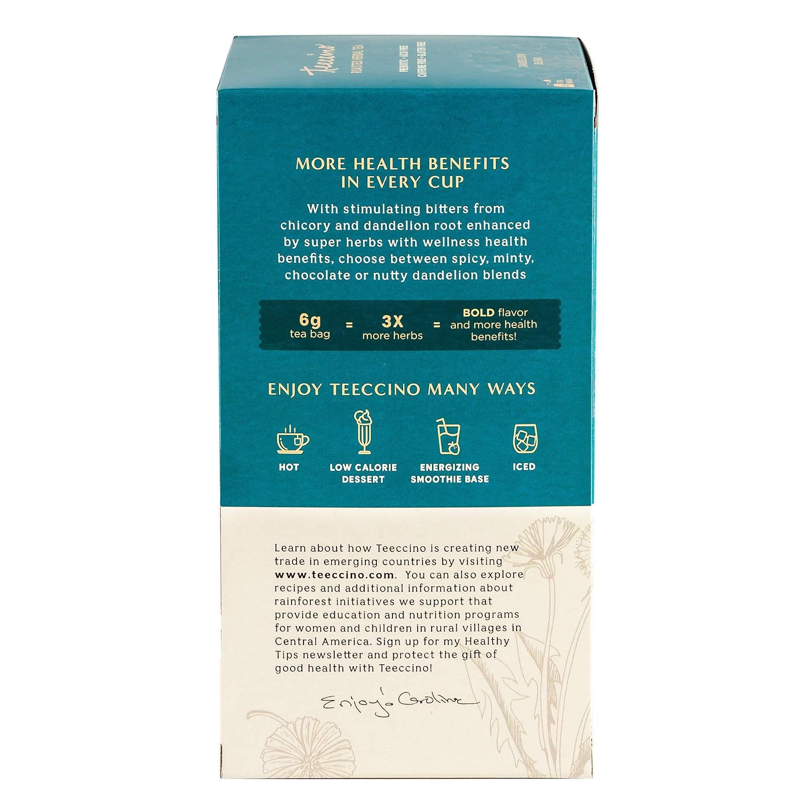 Caffeine-free herbal chai tea