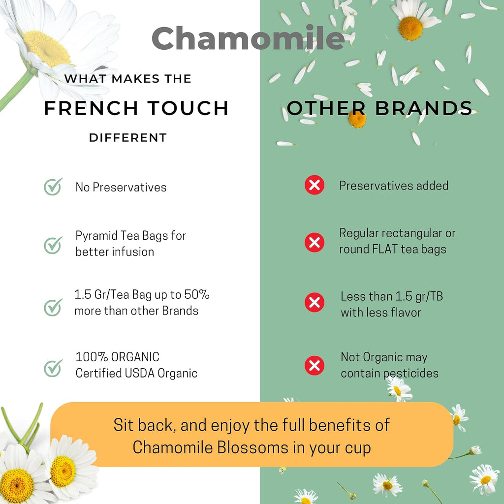 caffeine-free herbal chamomile infusion