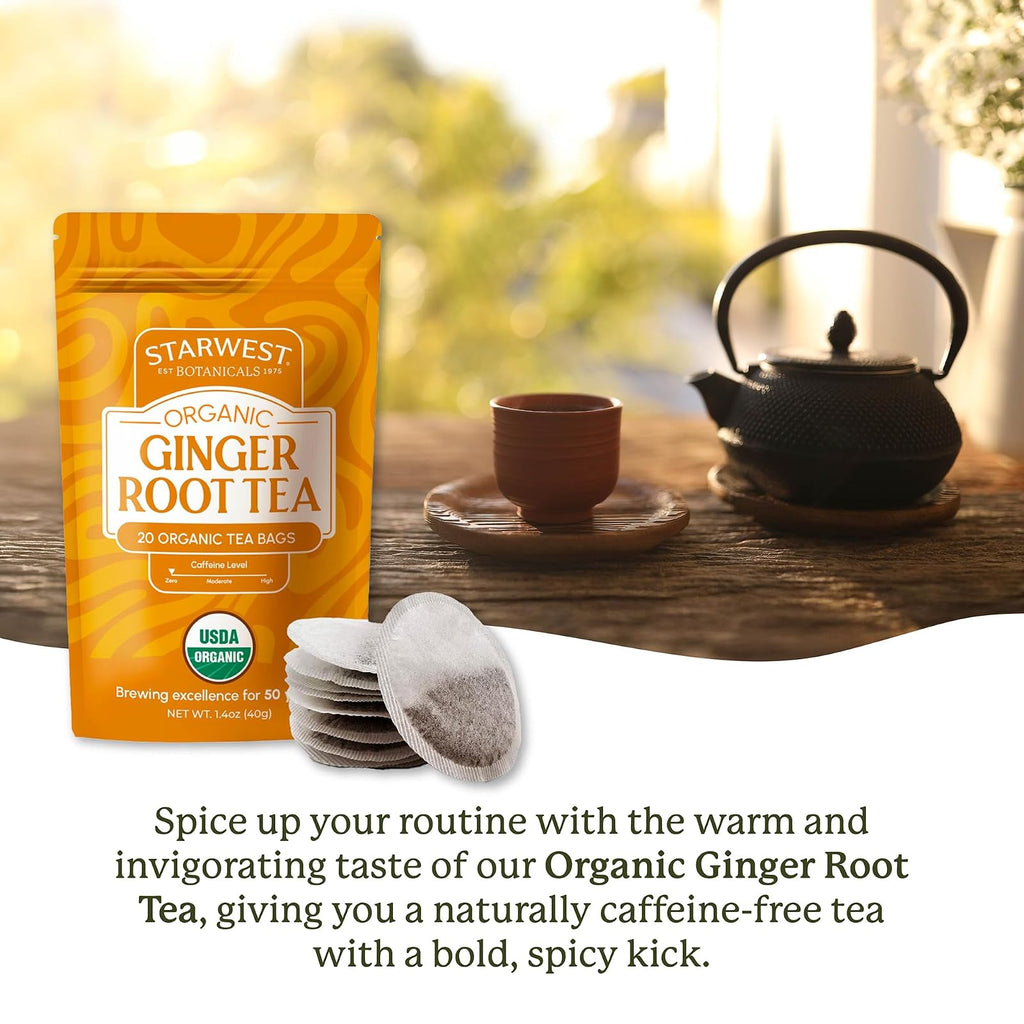 caffeine-free herbal ginger tea