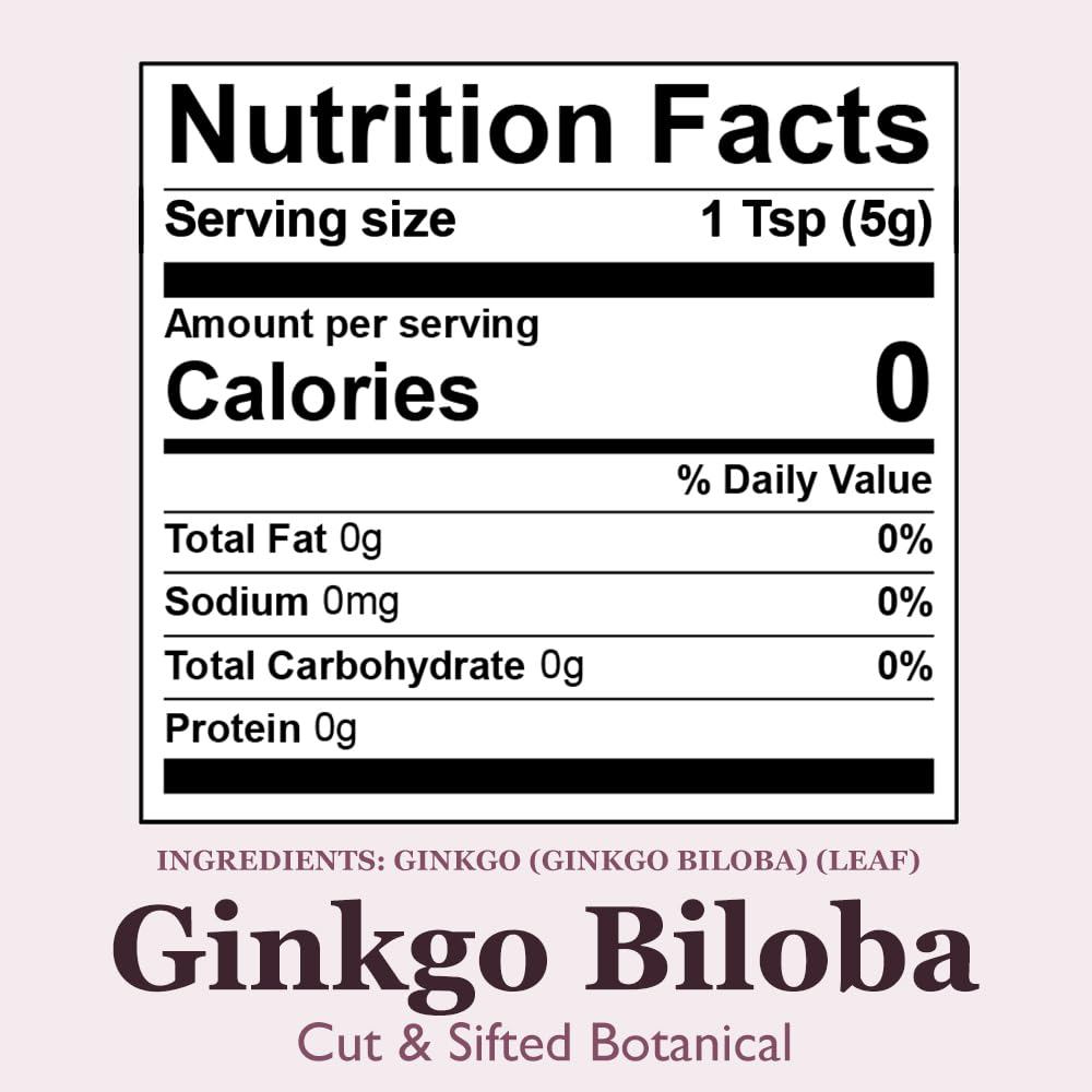 caffeine-free herbal ginkgo biloba tea