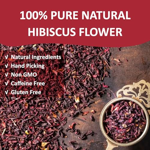 Caffeine-free herbal hibiscus tea