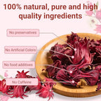 Caffeine-free herbal hibiscus tea