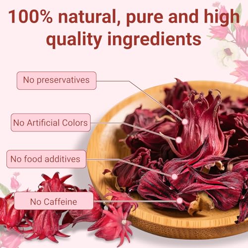 Caffeine-free herbal hibiscus tea