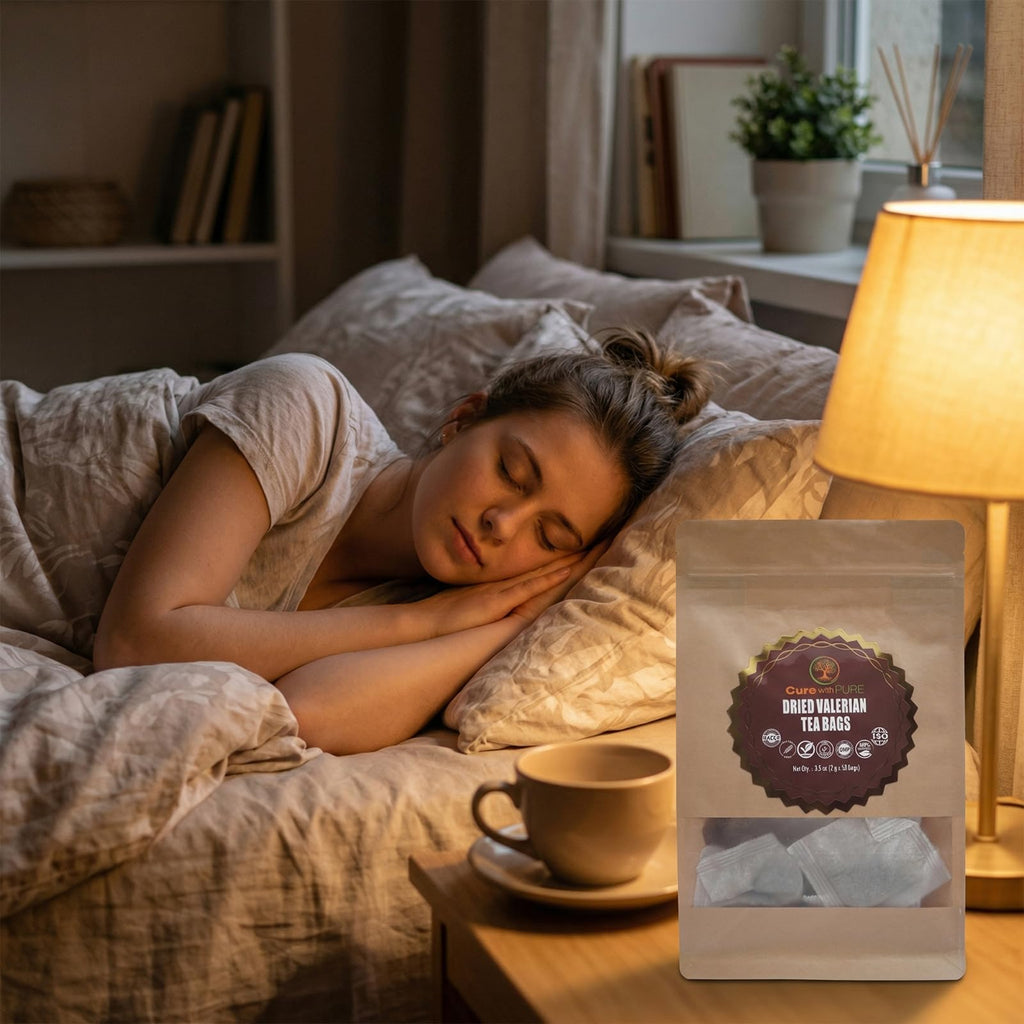 Caffeine-free herbal infusion for bedtime