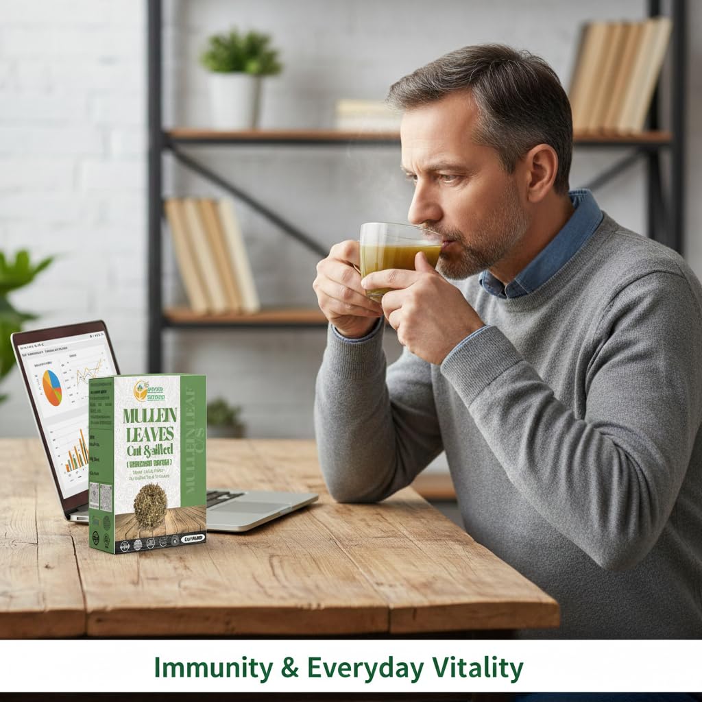Caffeine-free herbal infusion mullein tea