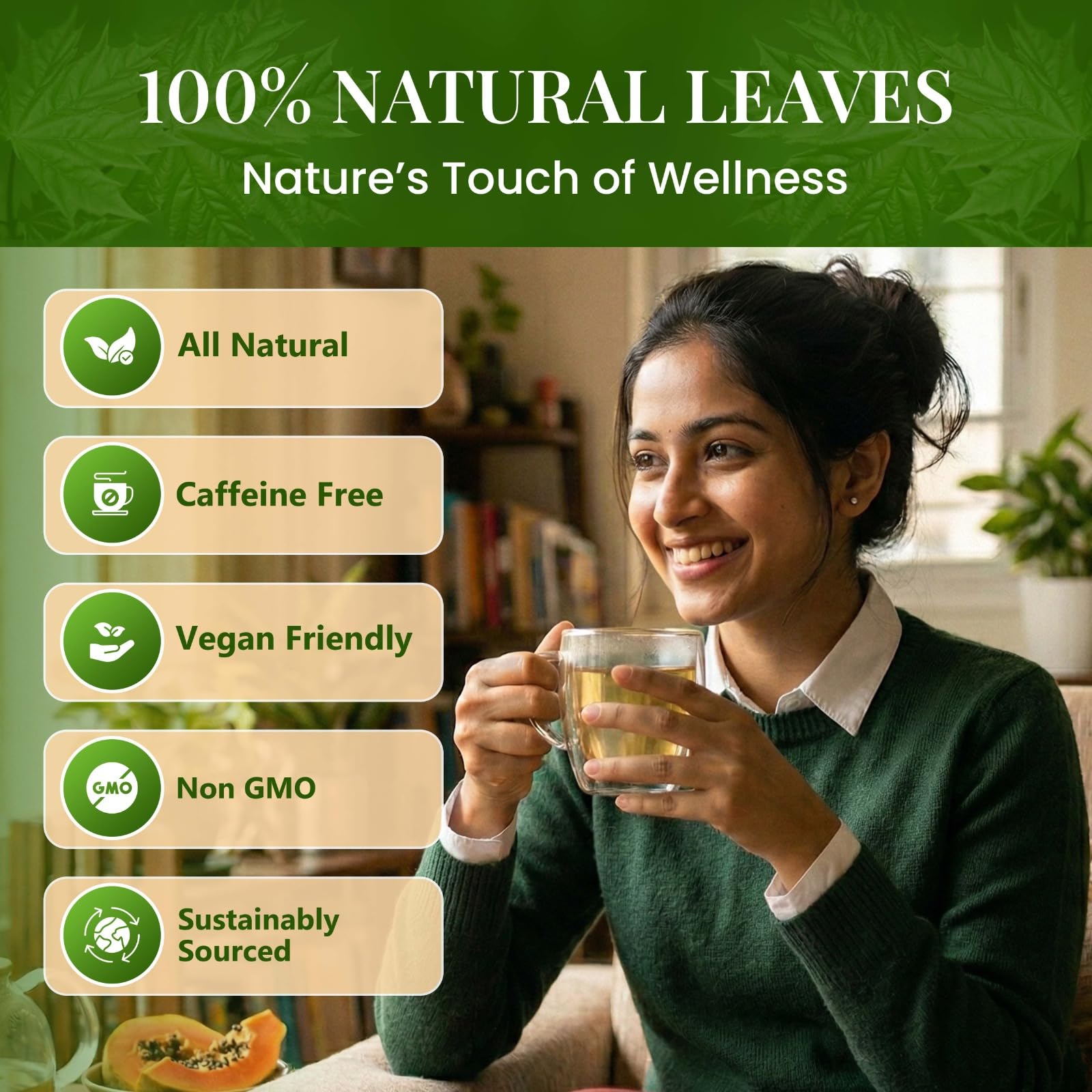 Caffeine-free herbal infusion option