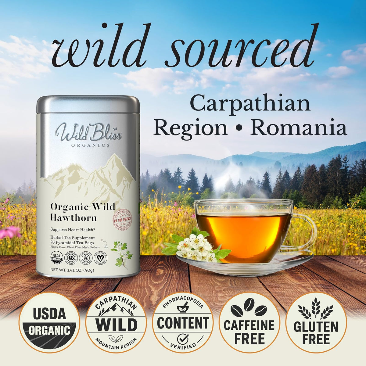 Caffeine-free herbal infusion tea