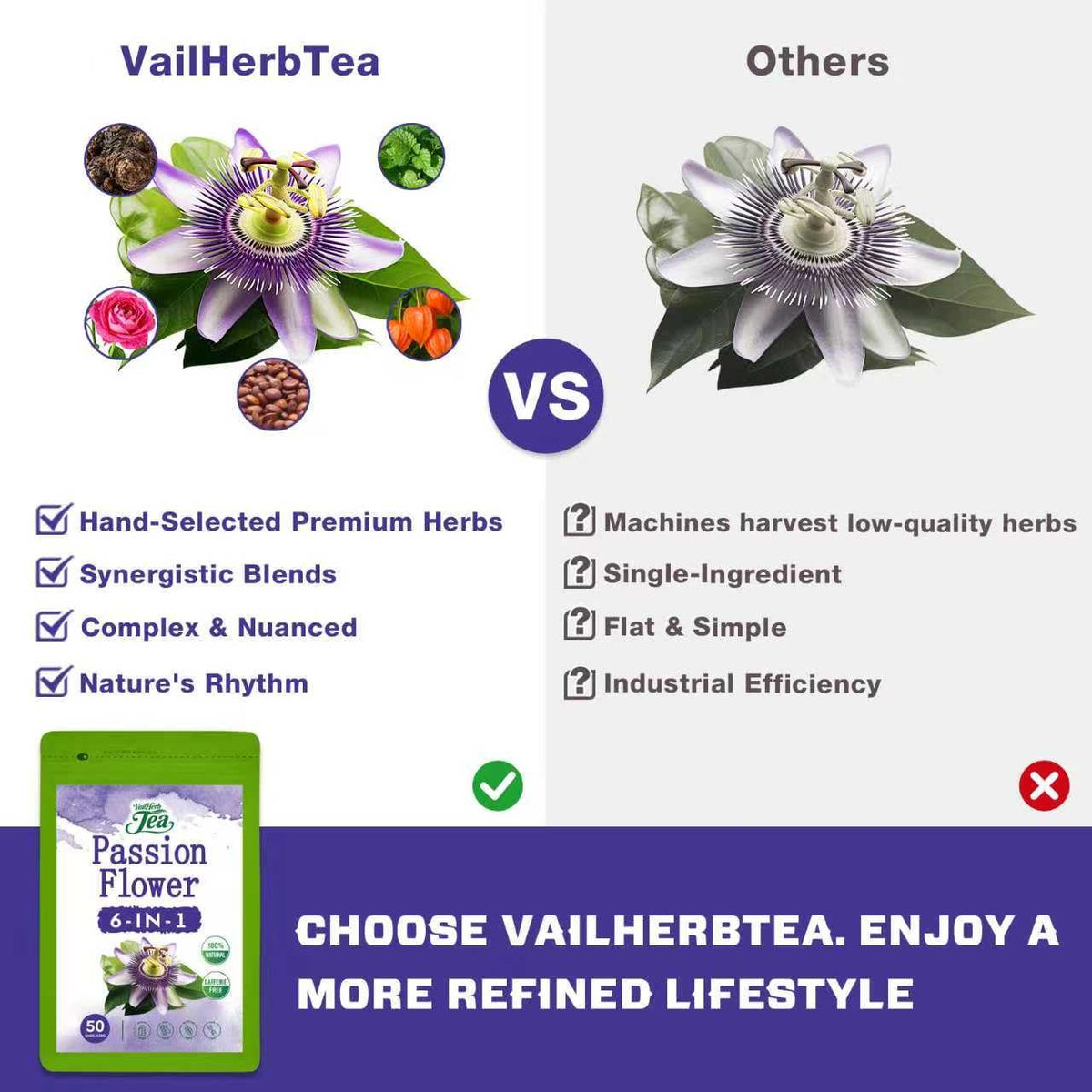 caffeine-free herbal infusion tea