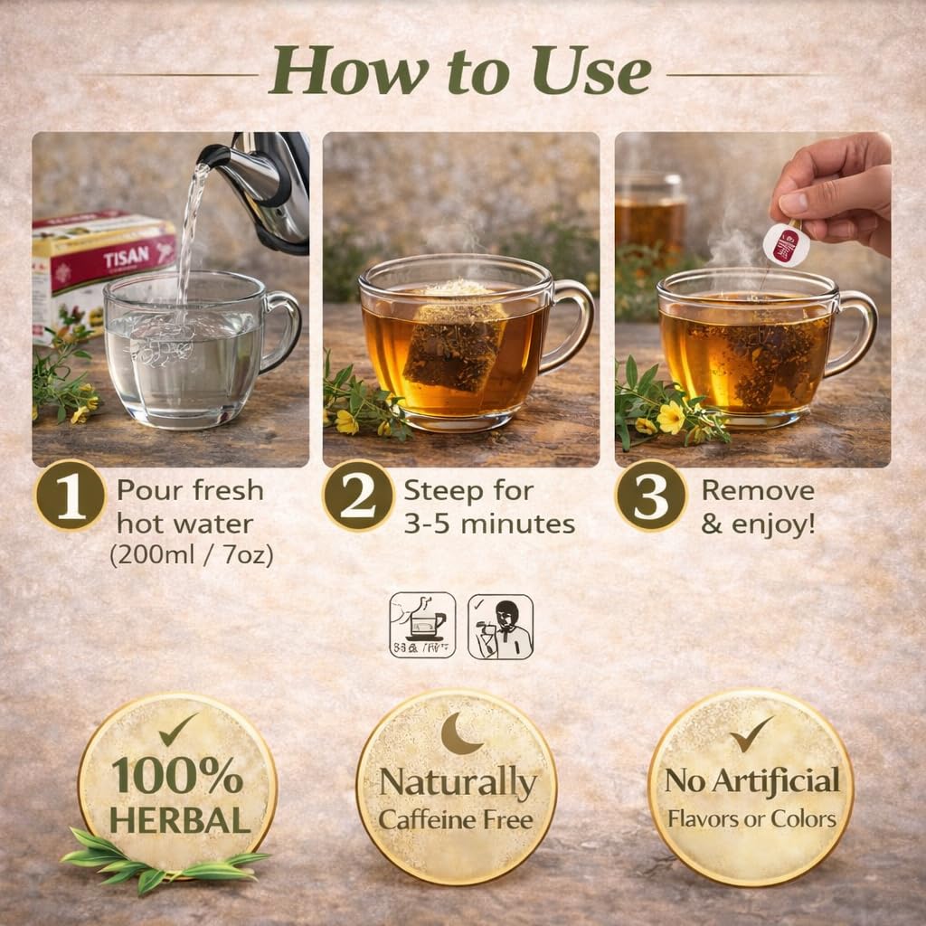 Caffeine-free herbal infusion