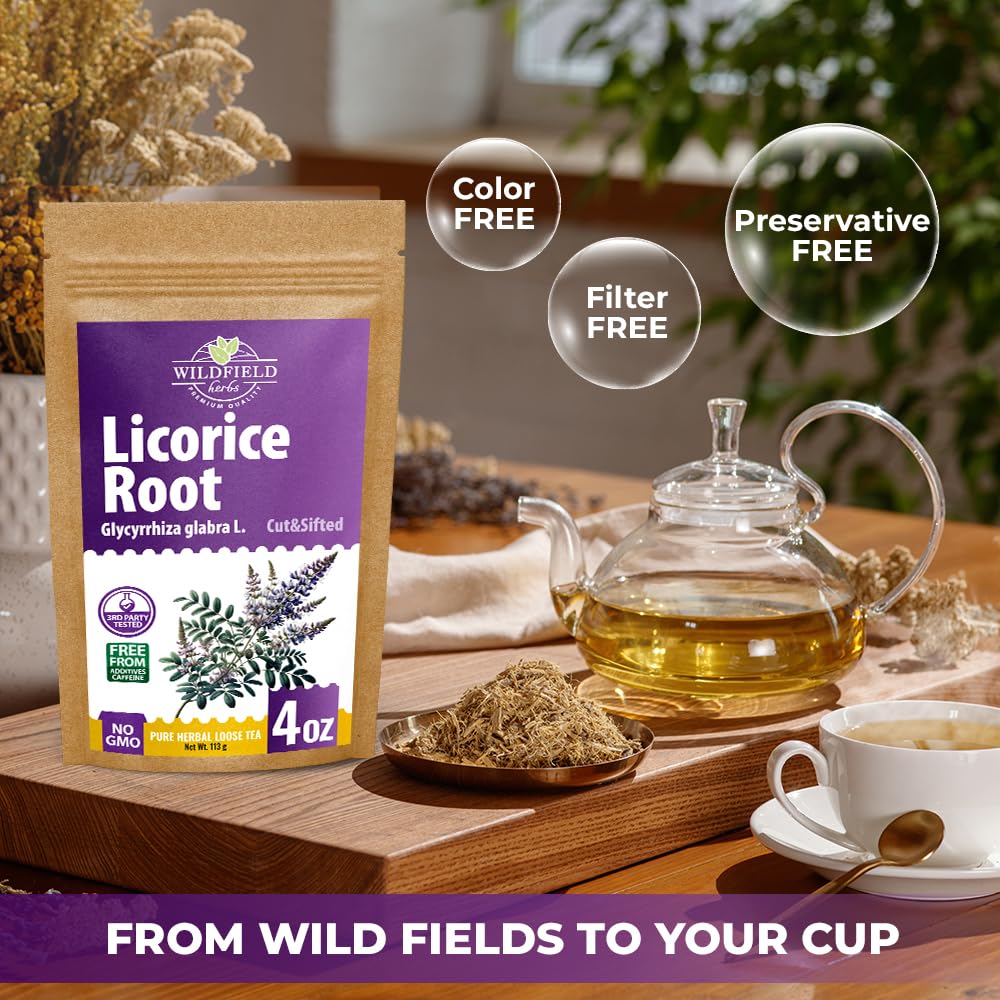 caffeine-free herbal licorice tea