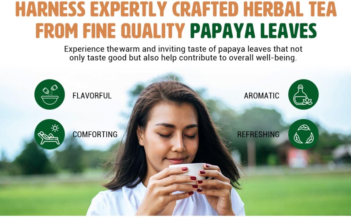 Caffeine-free herbal papaya tea