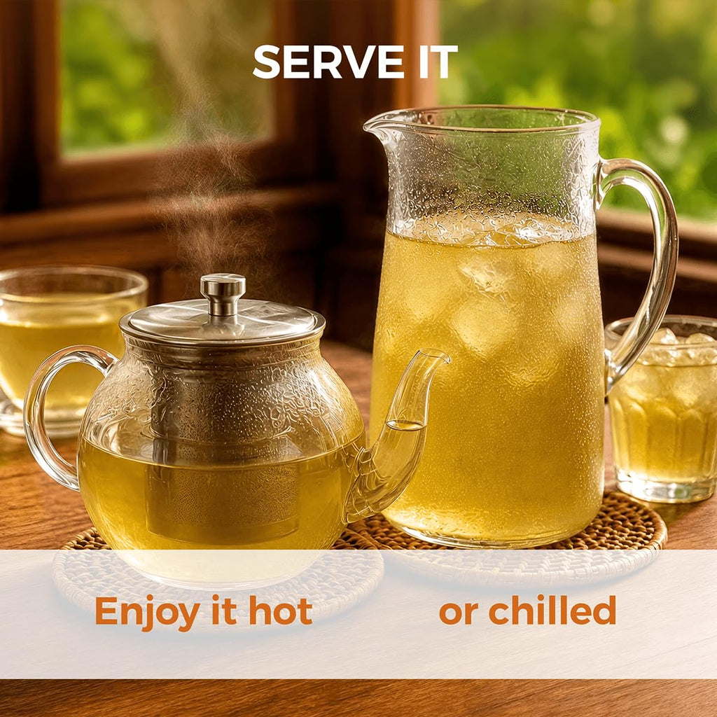 Caffeine-free herbal soursop infusion