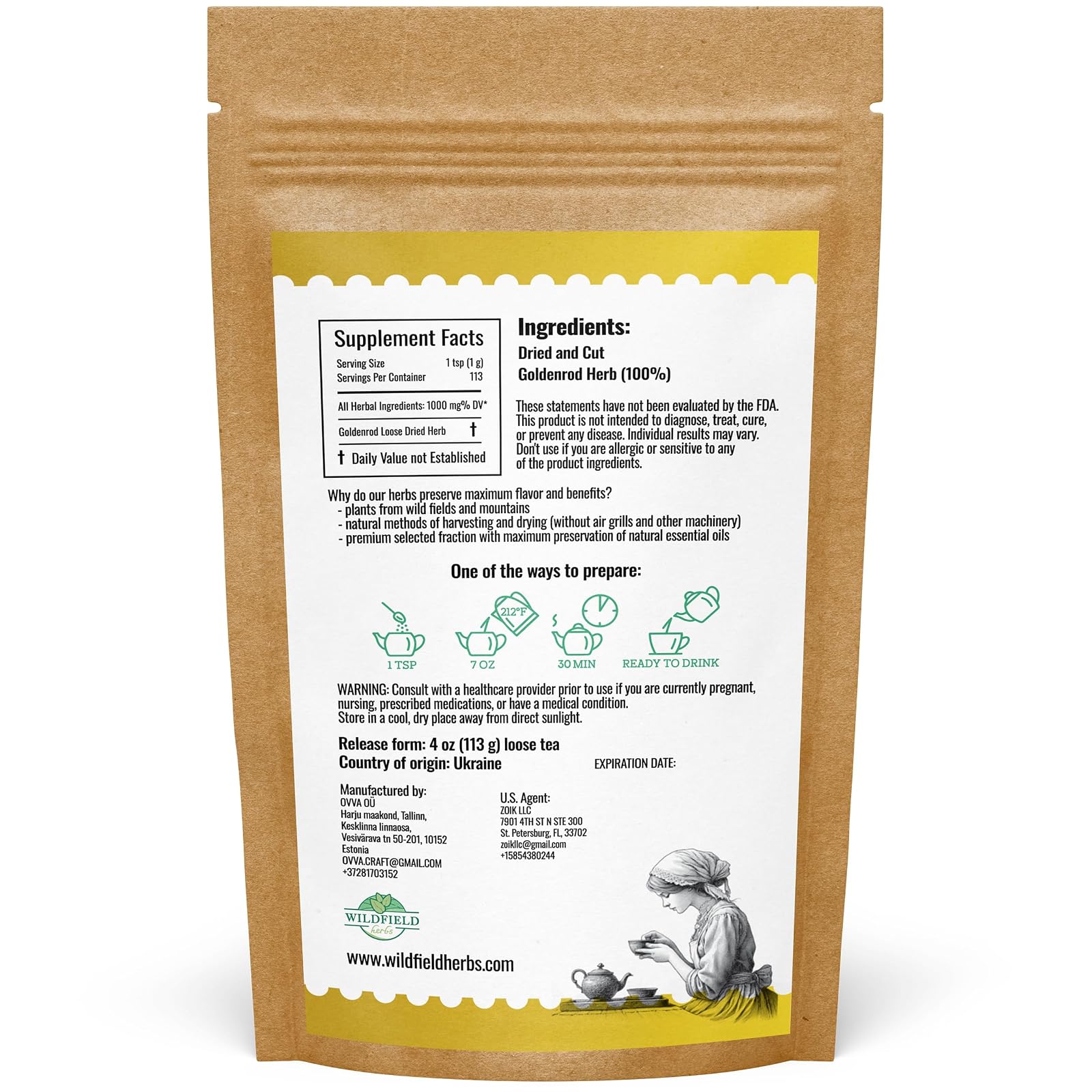Caffeine-free herbal tea alternative
