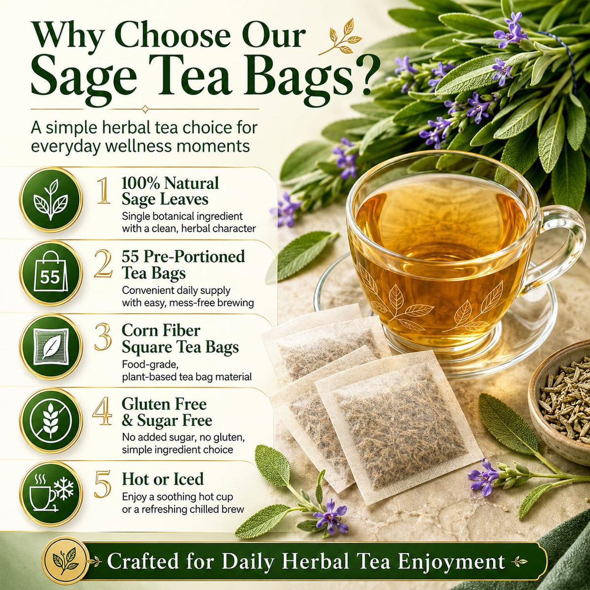 caffeine-free herbal tea bags