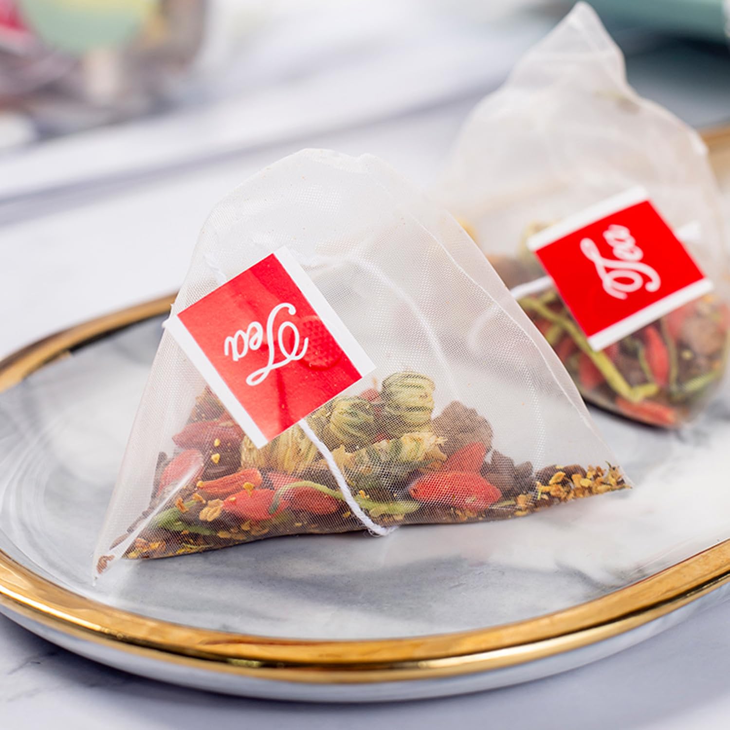 Caffeine-free herbal tea bags
