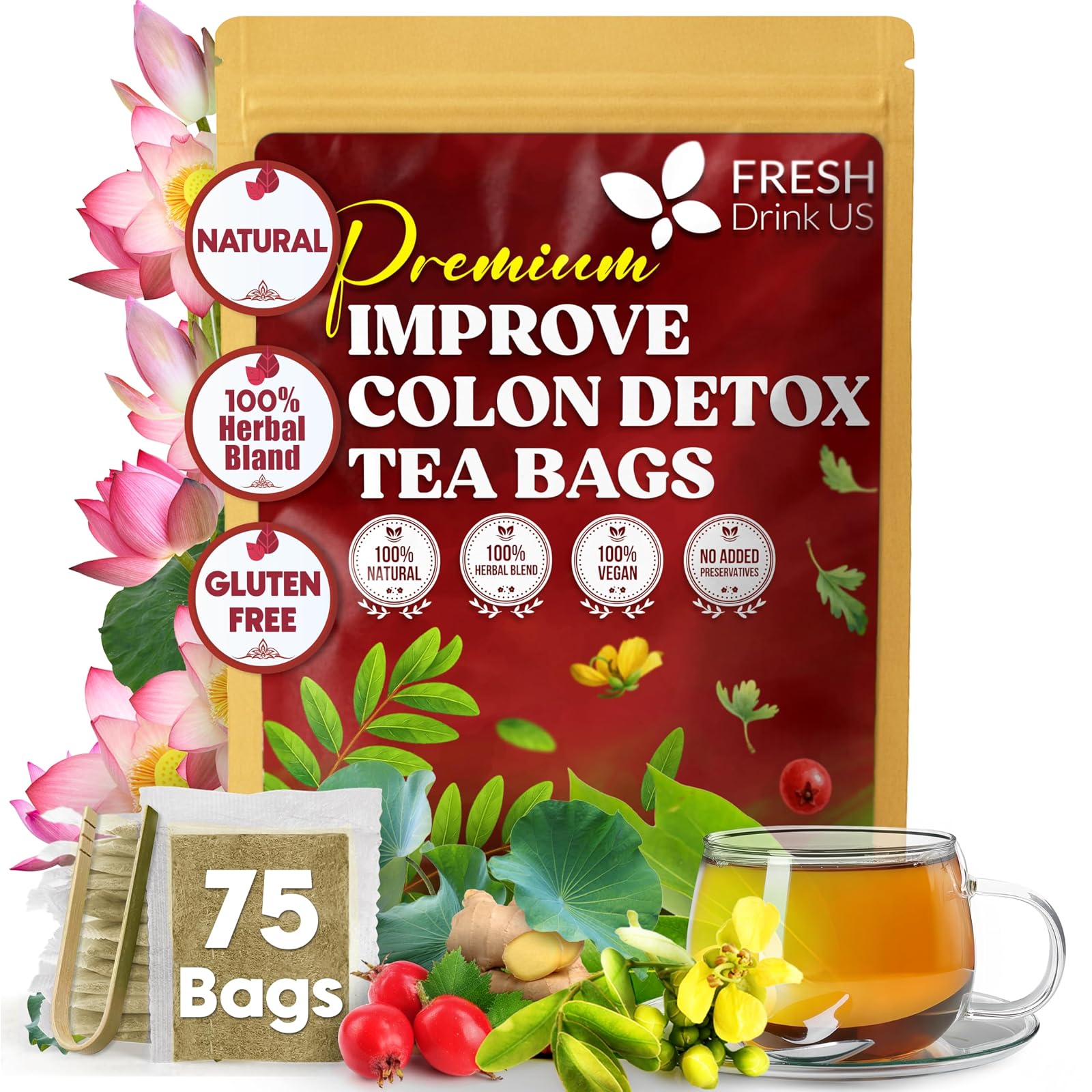 caffeine free herbal tea bags