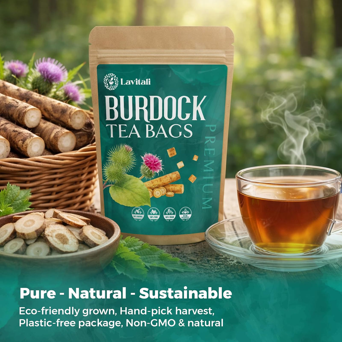 Caffeine-free herbal tea blend